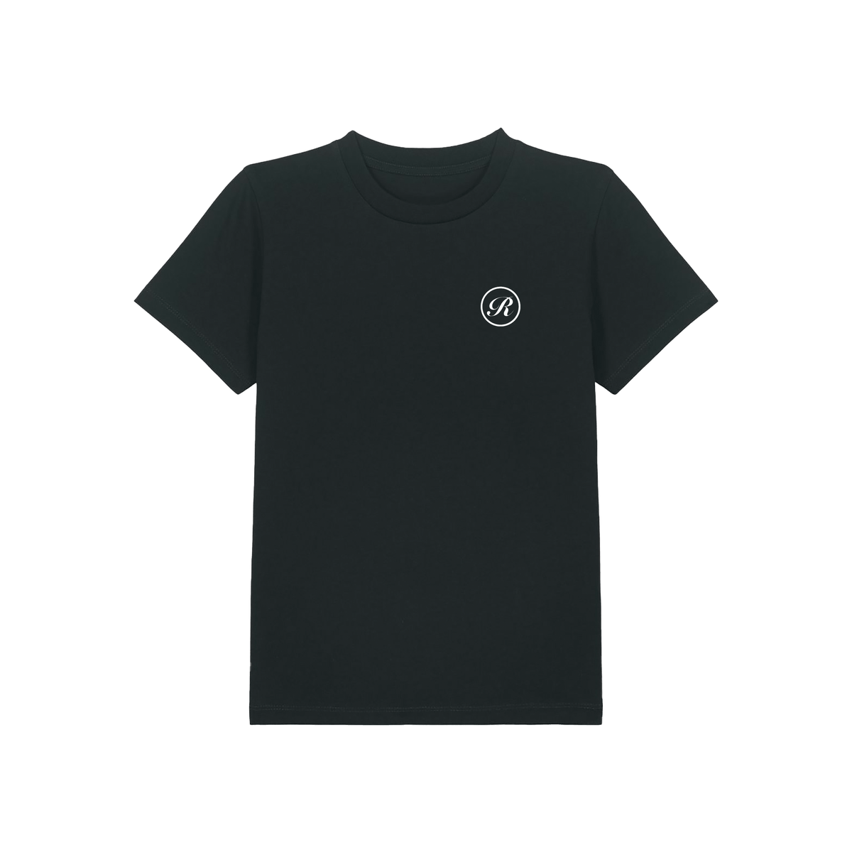 Renaissance Official Logo Kids Organic Black T Shirt – Essential Republik
